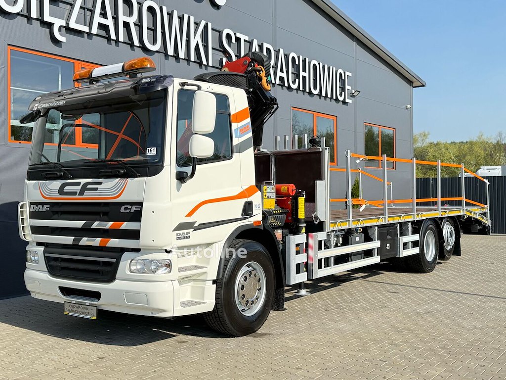 DAF CF 75.310 / E5 / 6x2 / laweta + żuraw PALFINGER PK 18002 EH / pl šlep auto