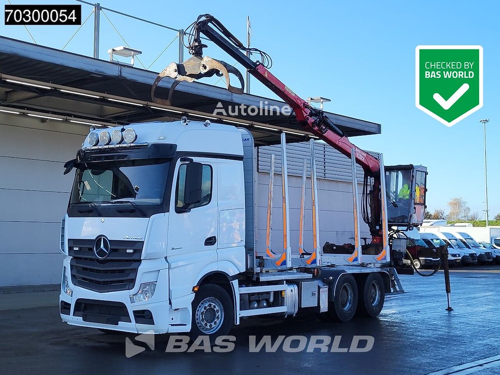 Mercedes-Benz Actros 2663 Actros 6X4 Timber truck FTG V10CX.81 wood crane Big- kamion za prevoz drva