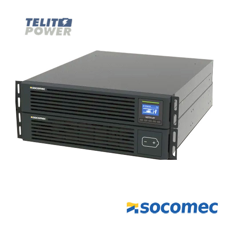 Socomec NRT4‑050K – Online UPS 5kVA sa integrisanom baterijom i šinama