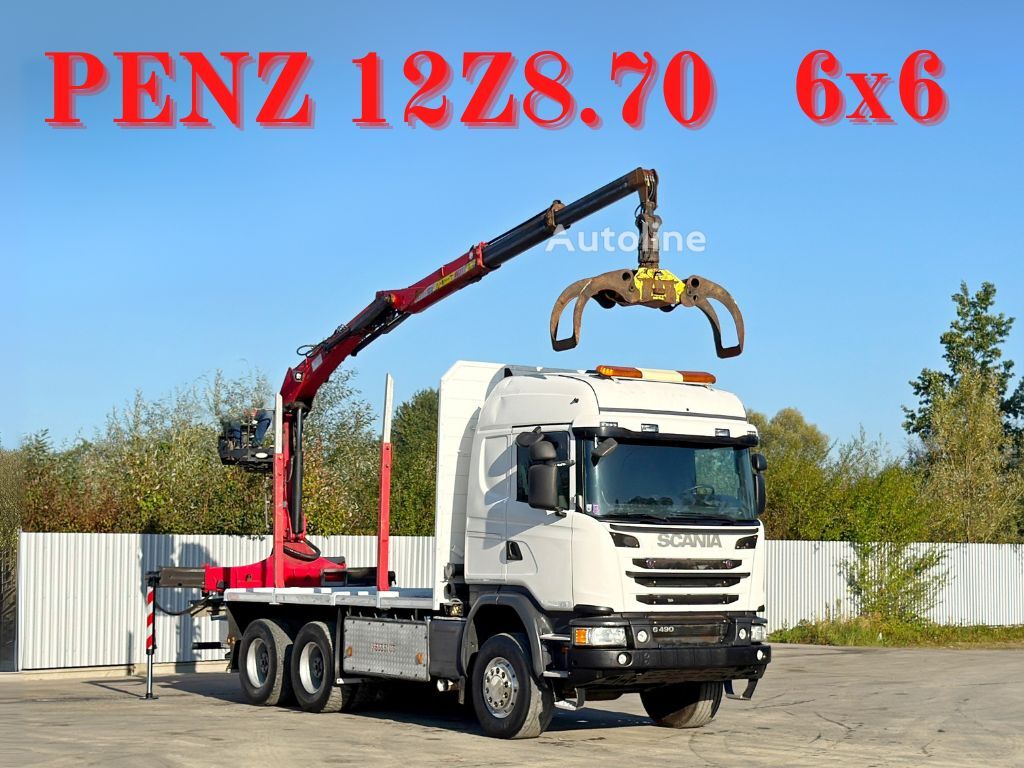 Scania G490 kamion za prevoz drva