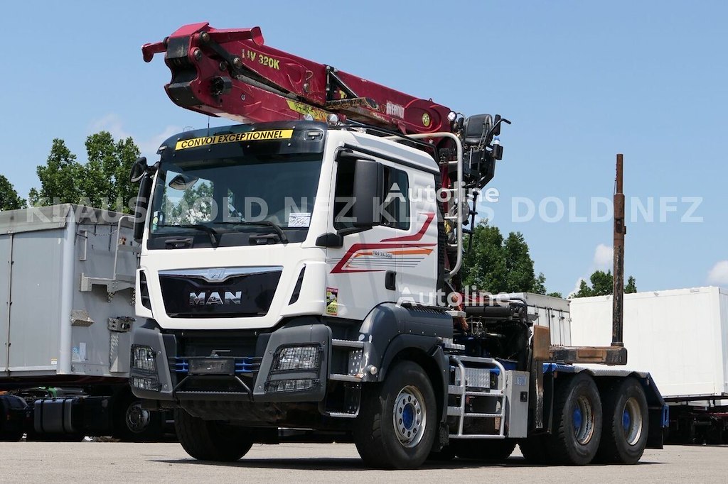 MAN TGS 33.500 - Timper truck+crane kamion za prevoz drva