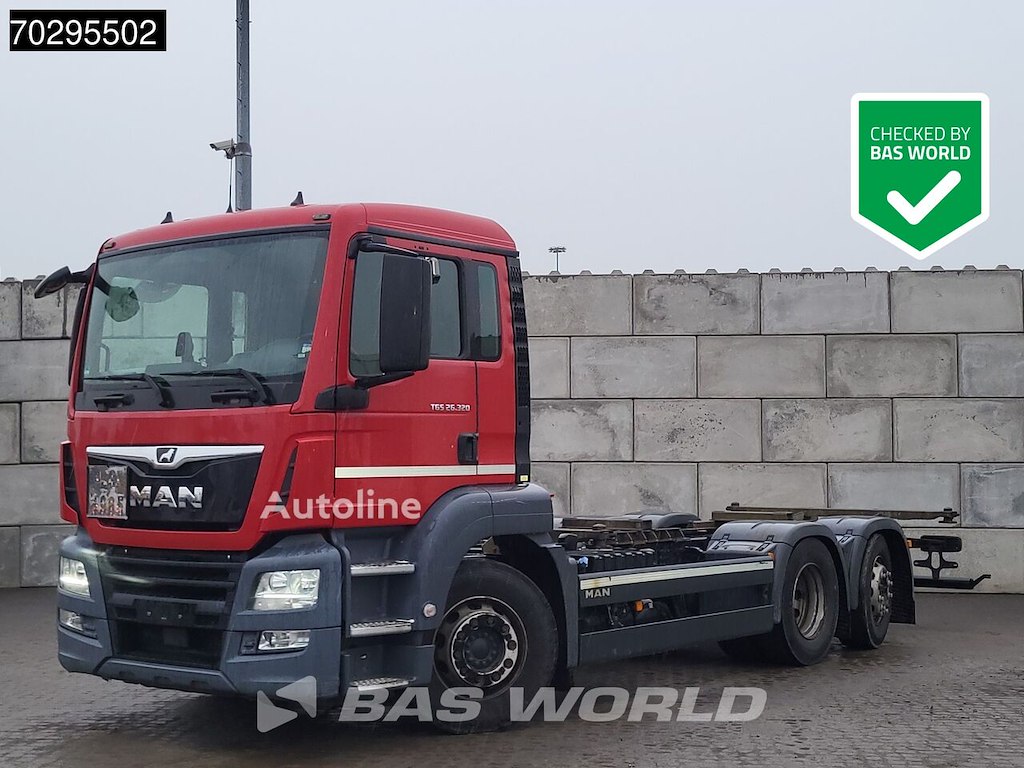 MAN TGS 26.320 TGS 6X2 ADR BDF Lift+Steering Axle Automatic Euro 6 vozilo za prevoz kontejnera
