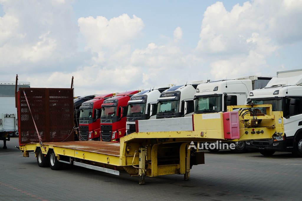 Verem NACZEPA LAWETA / NISKOPODWOZIOWA / 13.M / NAJAZDY HYDRAULICZNE poluprikolica sa niskom platformom