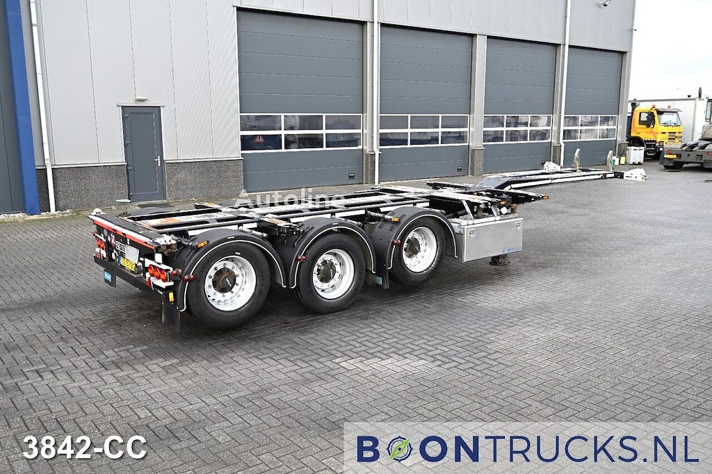 D-Tec FLEXITRAILER | 2x20-30-40-45ft HC * 2x LIFT AXLE * 3x EXTENDABLE poluprikolica za prevoz kontejnera