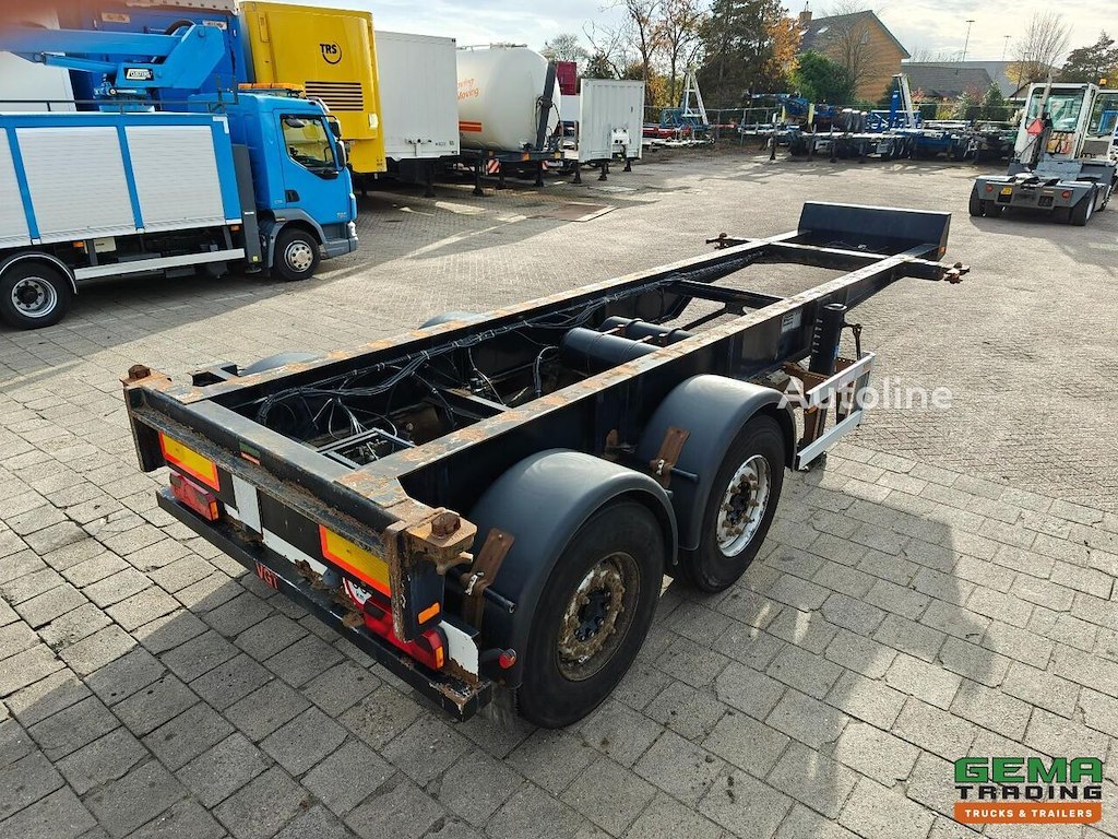 Renders EURO 700 2 axles - 20ft connection - Disc brakes - 3040kg poluprikolica za prevoz kontejnera