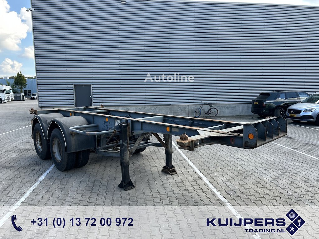 Fruehauf ED 24 / 2 as Blad - Spring / Container 20 FT poluprikolica za prevoz kontejnera