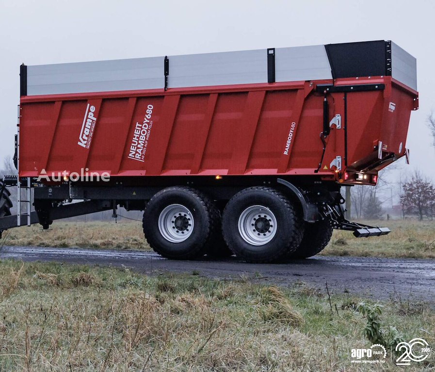 Nova Krampe Rambody 680 (AS 680) 20 ton capacity premium push off trailer, 3 prikolica kiper