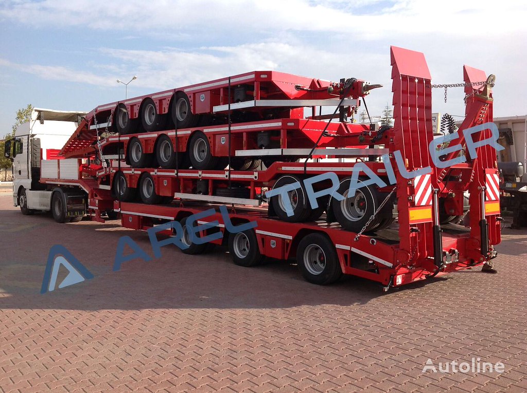 Nova Arel Trailer 4 AXLE DRAWBAR TRAILER prikolica sa niskom platformom