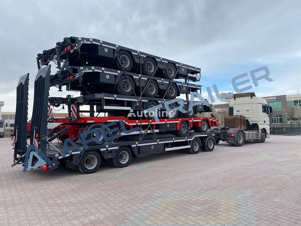 Nova Arel Trailer 4 AXLE DRAWBAR TRAILER prikolica sa niskom platformom