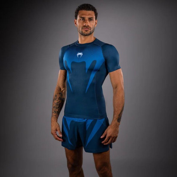 Venum No Gi Rashguard Kratki Rukav Indigo Plava XXL
