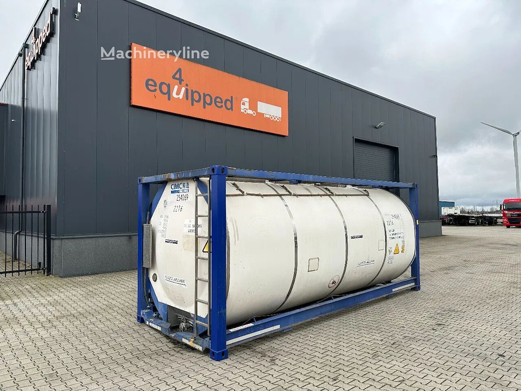 CIMC 20FT ISO, 25.090L / 1-COMP / 3 BAFFELS / T12 / 4 manholes / ADR rezervoar-kontejner 20 stopa