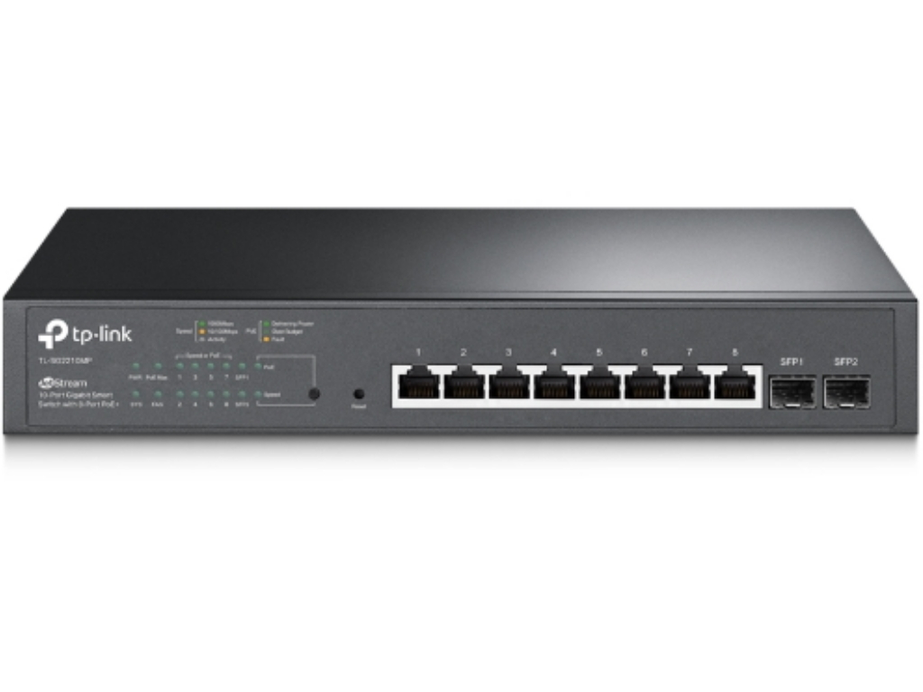 Switch TP-Link TL-SG2210MP gigabit/10xRJ45/8xPOE/2xSFP/Rackmount/metalno kucište