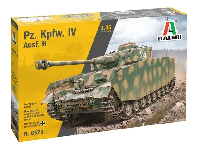 ITALERI 1/35 Pz.Kpfw.IV Ausf.H (METAL GUN BARREL)