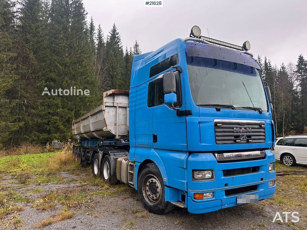 MAN TGA 28.530 6x2 trekkvogn m/ 1987 L.A.G Bree 3 akslet tippsemi SE tegljač