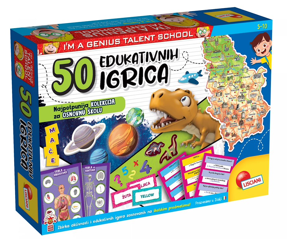 Mali genije SR set 50 edukativnih igrica Lisciani RS107421