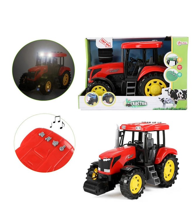 Traktor Tractor big 27cm crveni 28095A