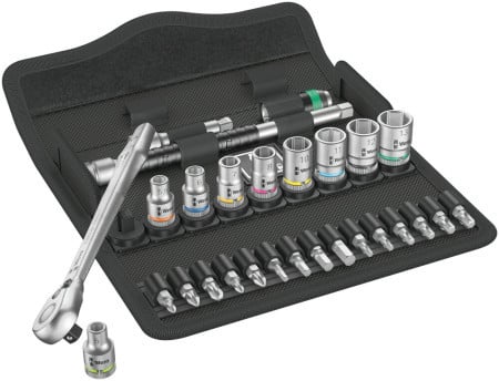 Wera 8100 SA 8 Zyklop metalni set gedora, 1/4", metrički, 28 komada, 05004018001 ( WERA 004018 )