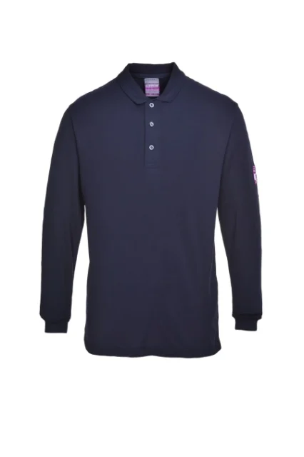 Portwest Polo majica sa dugim rukavima fr10 - vatrootporna antistatik, teget, vel. xl ( 63546 )