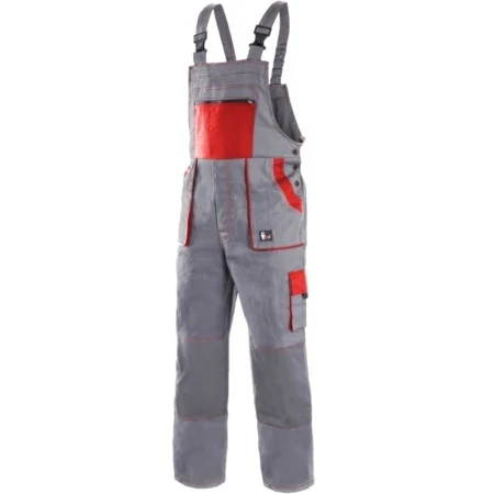 Canis Radne pantalone na tregere luxy robin sivo-crvene vel.62 ( 55208 )
