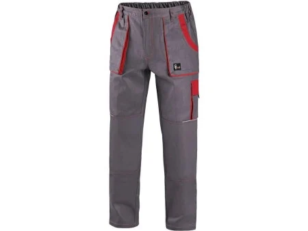 Canis Radne pantalone do struka luxy josef sivo-crvene vel.64 ( 55219 )