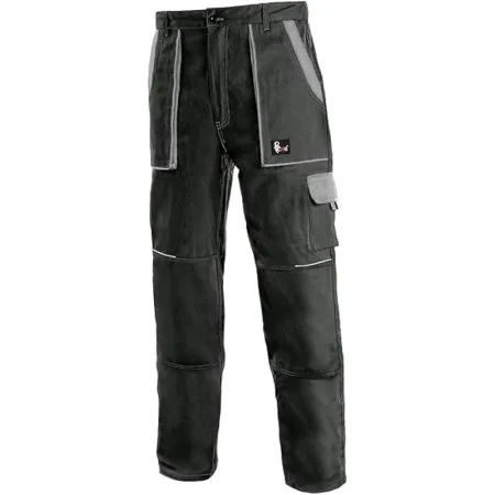 Canis Radne pantalone do struka luxy josef crno-sive vel.64 ( 55189 )