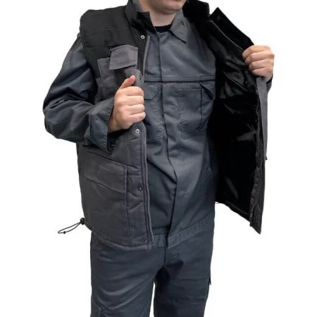 Monsun Prsluk klasik m415 sivo-crni vel.xxl ( 60752 )