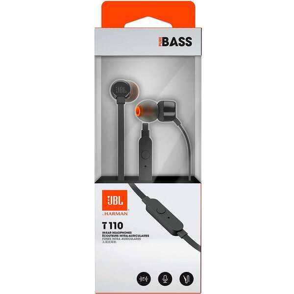 JBL t110 crne slusalice