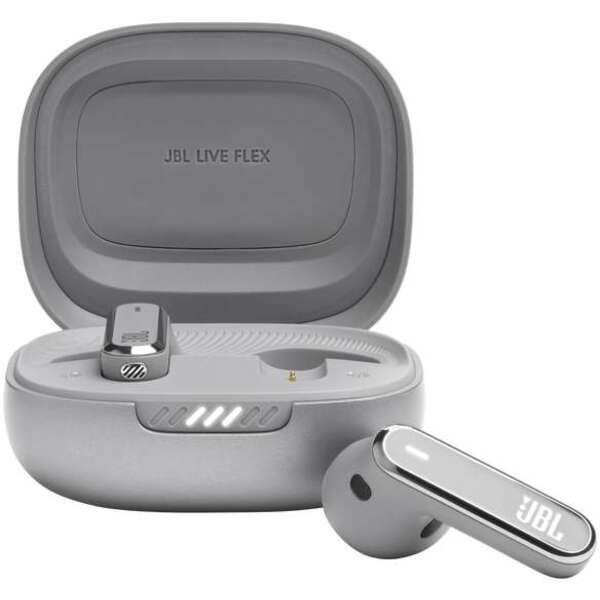JBL Live Flex bluetooth slusalice srebrna