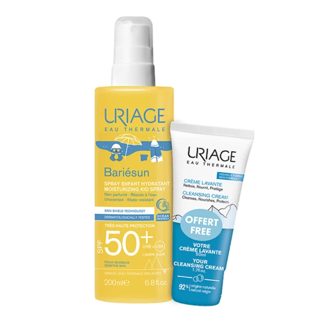 URIAGE BARIESUN SPREJ ZA DECU SPF50+ 200ML+ KREMA LAVANTE ZA KUPANJE 50ML