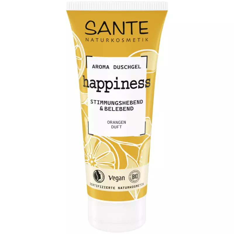 HAPPINESS AROMA gel za tuširanje, bio pomorandža