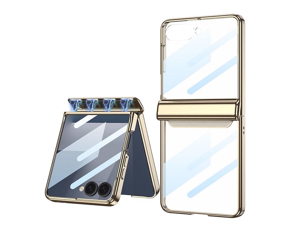 Futrola LINES II - Samsung F751B Galaxy Z Flip 7 5G zlatna (GKK case) (MS)