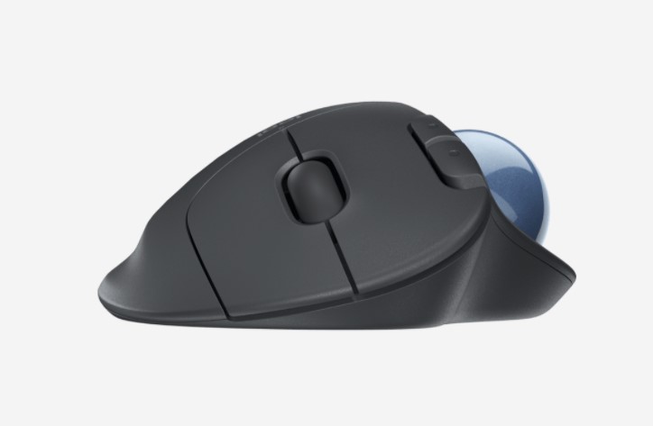 Logitech Ergo M575s Wireless Trackball Mouse, Graphite Blue Ball