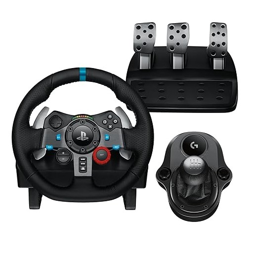Logitech G29 Driving Force Gaming Racing Wheel + Logitech Shifter