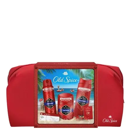 Old spice Muški kozmetički set Captain, Gel za tuširanje 250 ml, Dezodorans 150 ml i stik 50 ml