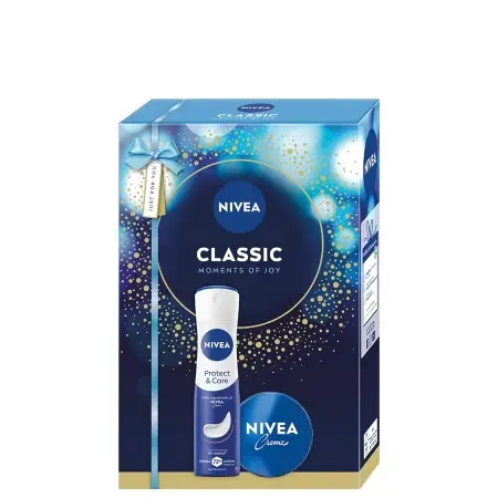 Nivea Ženski kozmetički set Classic care, Dezodorans 150ml + univerzalna krema 75ml