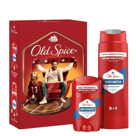 Old spice Muški kozmetički set Whitewater, Gel za tuširanje 250 ml i stik 50 ml