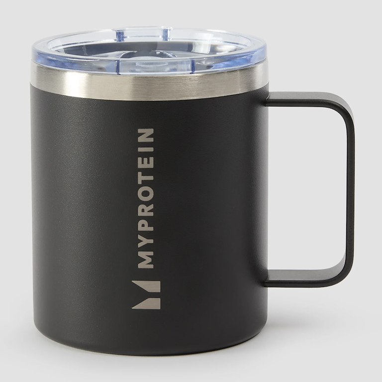 Myprotein Recycled Metal Coffee Cup 350ml − šolja − crna