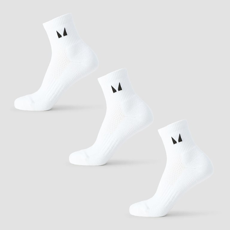 MP Running Ankle Socks (3 Pack) − čarape (pakovanje od 3 para) − bele
