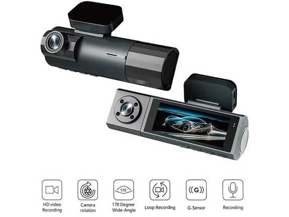 Kamera za Auto DashCam WDR BlackBox JWD 1080P crna