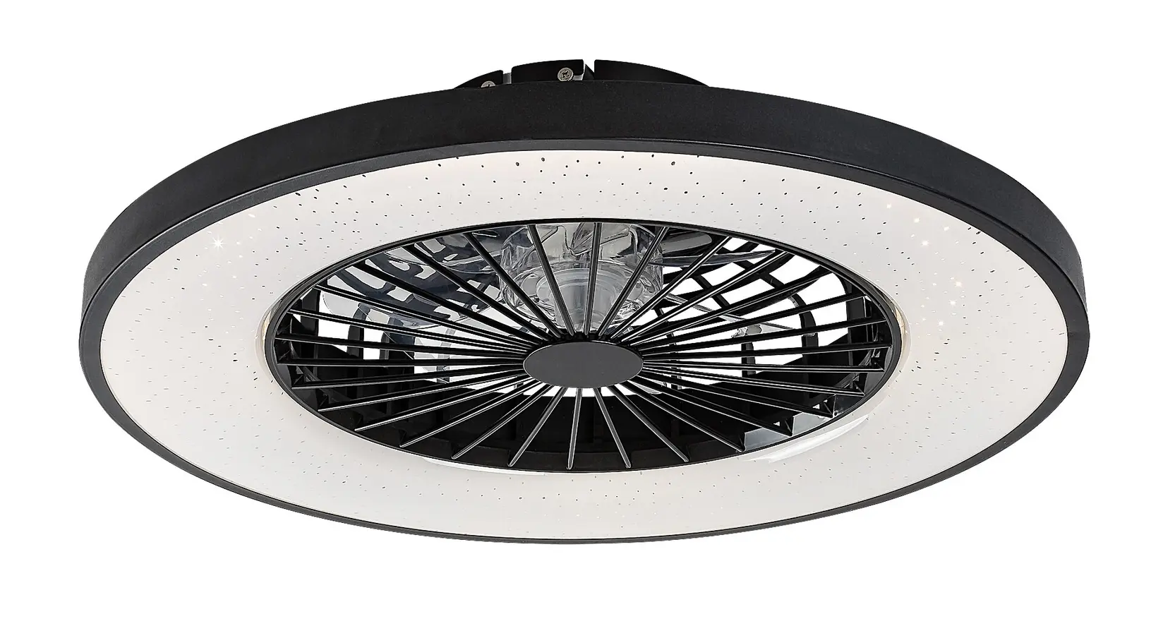 Rabalux Plafonjera sa ventilatorom Dalfon2, 72W, 54cm, 3000-6000K, Crno-bela