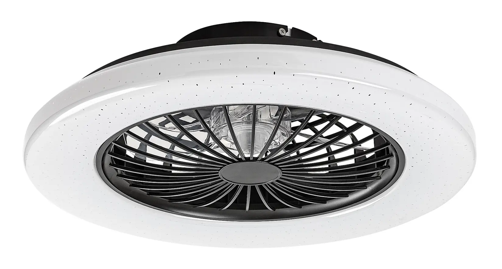 Rabalux Plafonjera sa ventilatorom Dalfon2, 48W, 48,5cm, 3000-6000K, Crno-bela