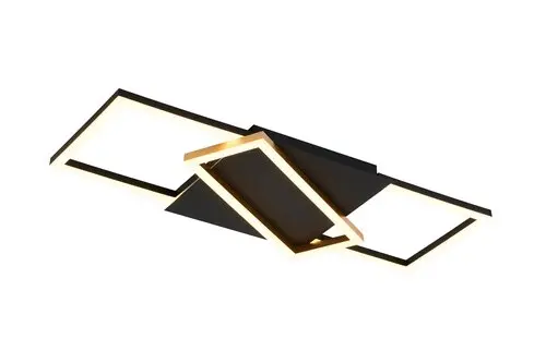 Rabalux Plafonjera Kitlee, LED, Sa daljinskim, 40W, 3000-6500K, 66x29cm, Crna