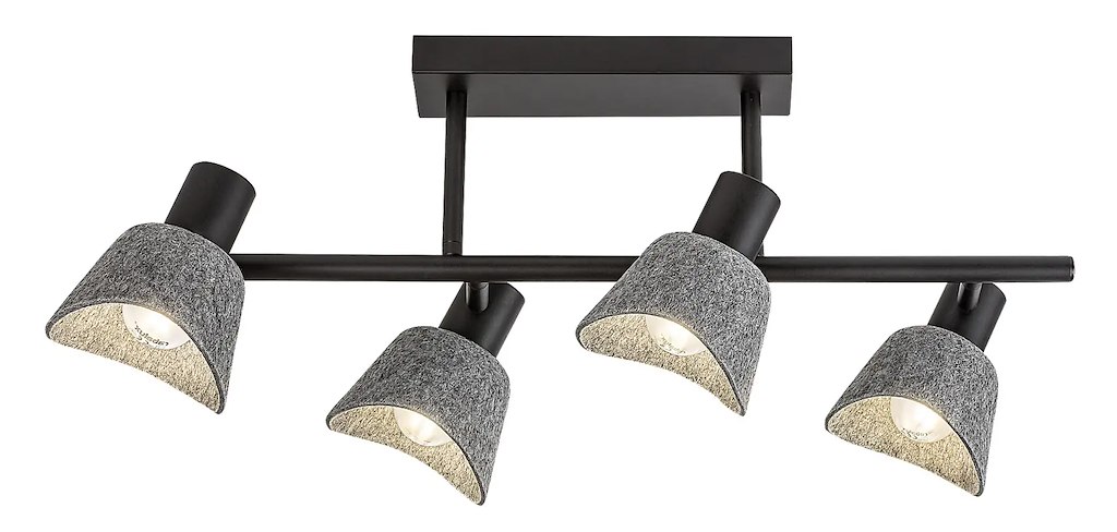 Rabalux Plafonska stop lampa Farelia, 4xE14, D57cm, Siva