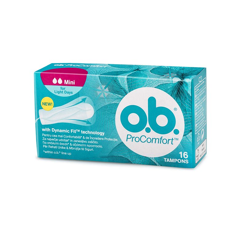 O.b. ProComfort silk touch cover Mini tamponi 16 komada