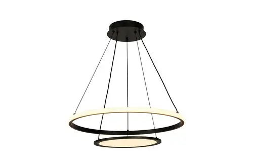 Rabalux Visilica Jasero, LED, Sa daljinskim, 42W, CCT, ø51cm, Crna