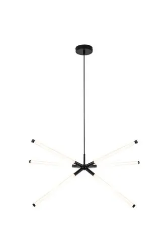 Rabalux Visilica Nivaro, LED, 36W, 3000K, ⌀92cm, Crno-bela
