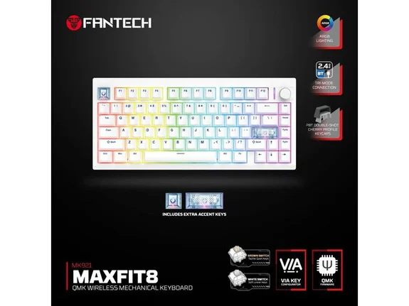 Fantech Mehanička tastatura Gaming MK921 Maxfit 8 Wireless