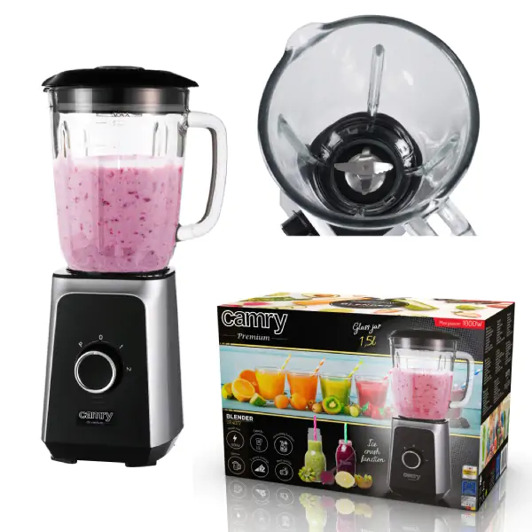 CAMRY CR4077 BLENDER 500/1000W 1,5L STAKLO