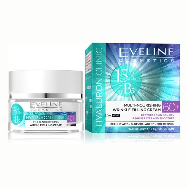 EVELINE HYALURON CLINIC 60+ krema, 50ml