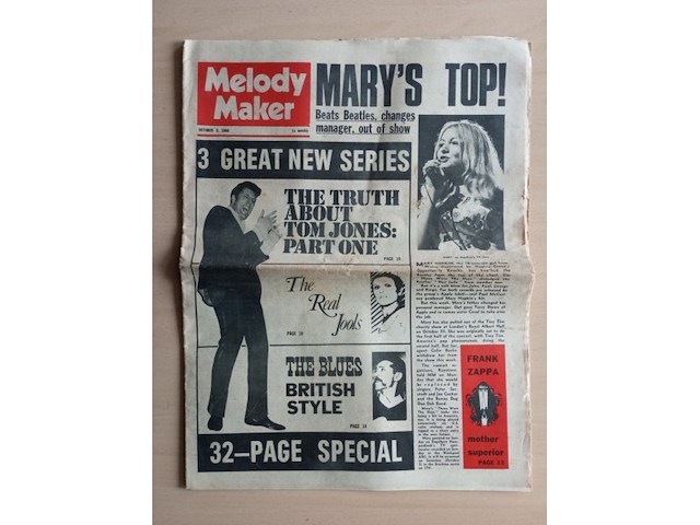 MELODY MAKER (engleski muzički časopis) 5 october 1968